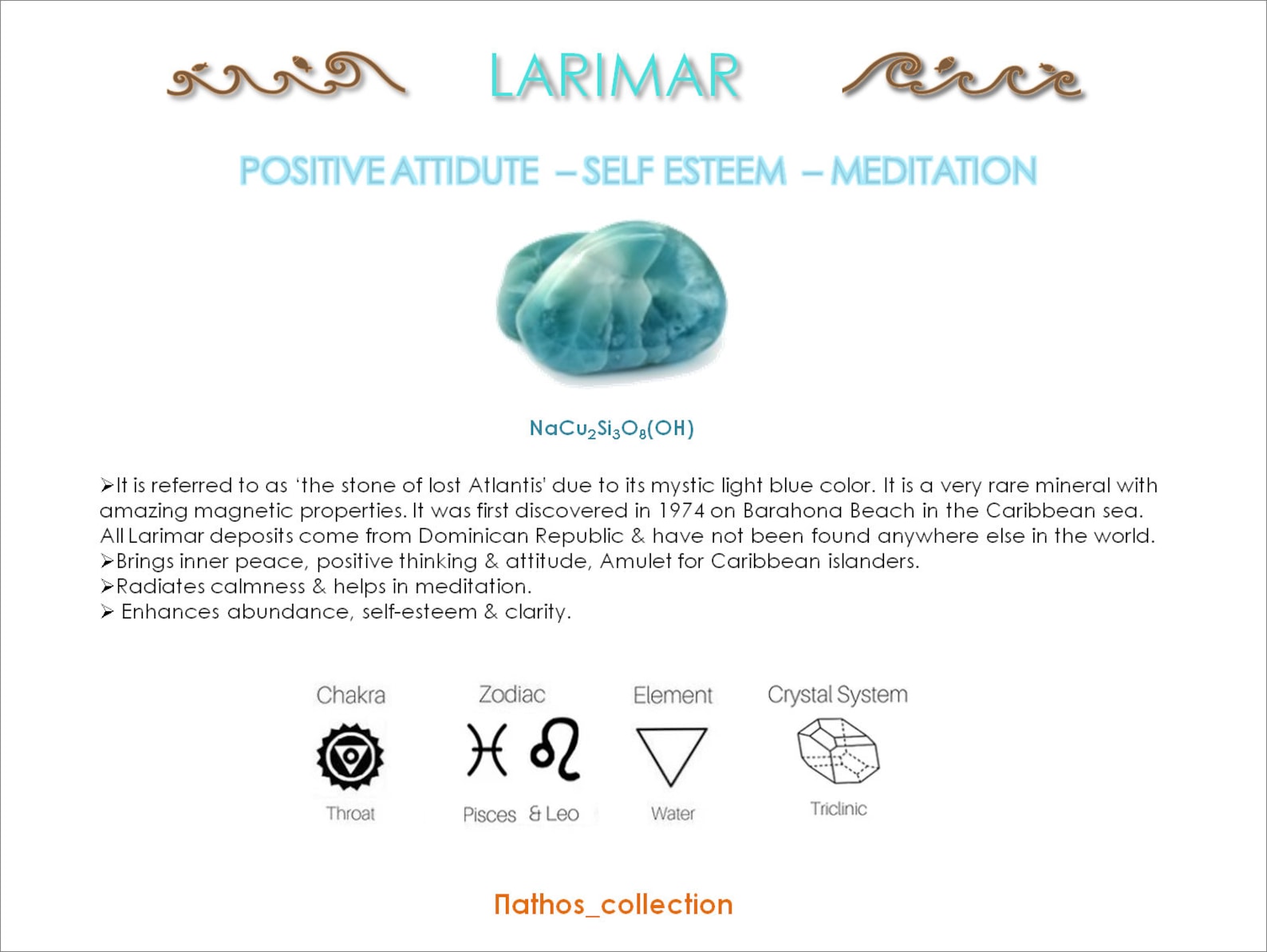 Larimar Stone Bracelet: Authentic Sky Blue Caribbean Gemstone, Sterling ...