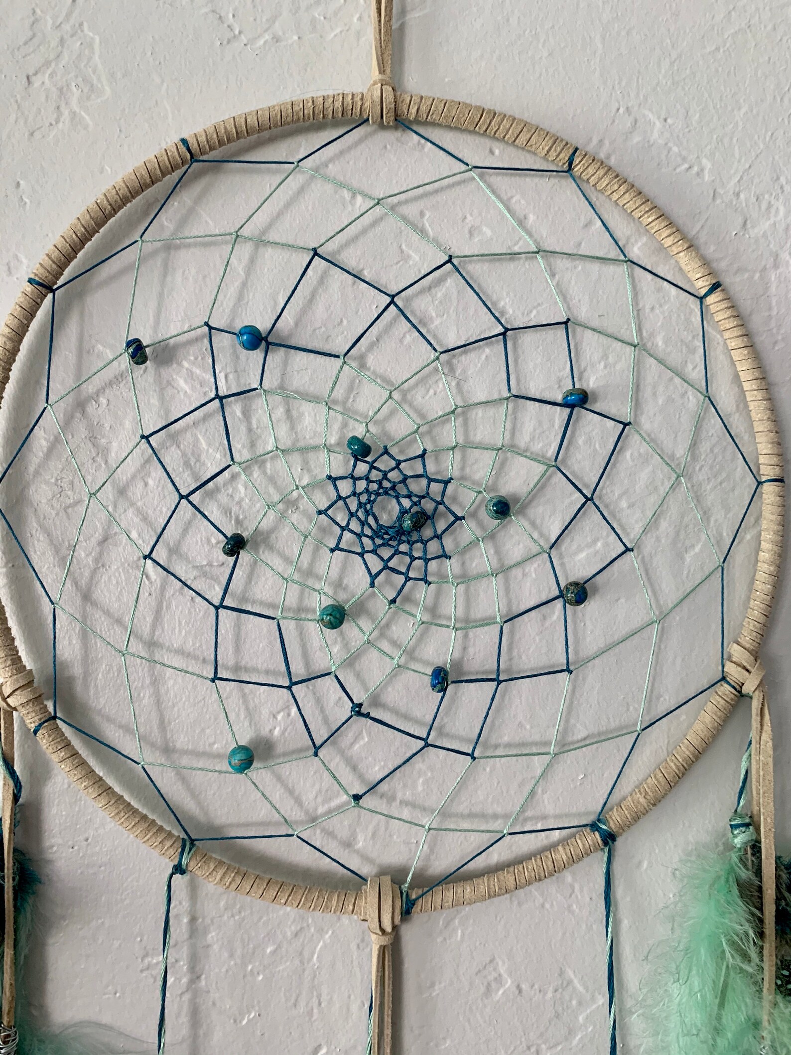Teal Green Dream Catcher - Etsy