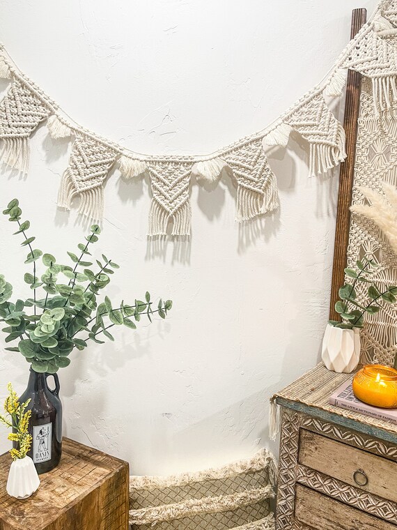 Macrame garland store