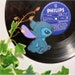Painted Vinyl Record Stitch Cartoon Character Design - Handmade Vintage ...