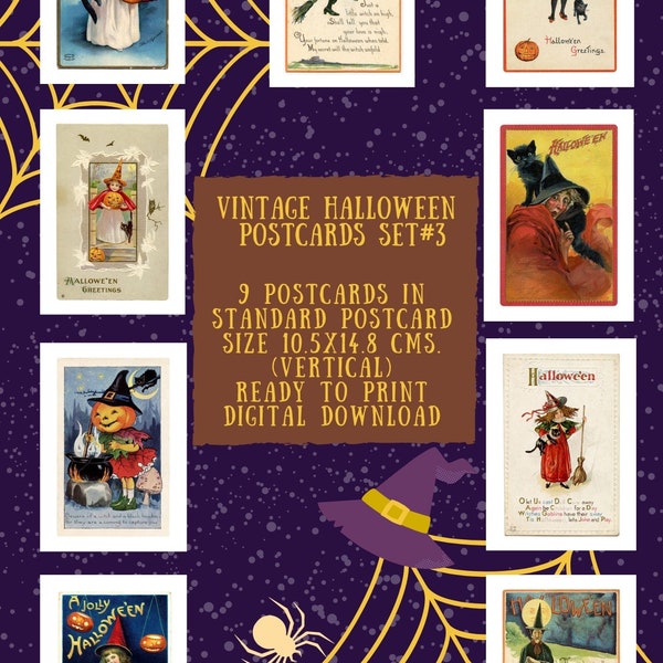 Halloween Postcard - Etsy