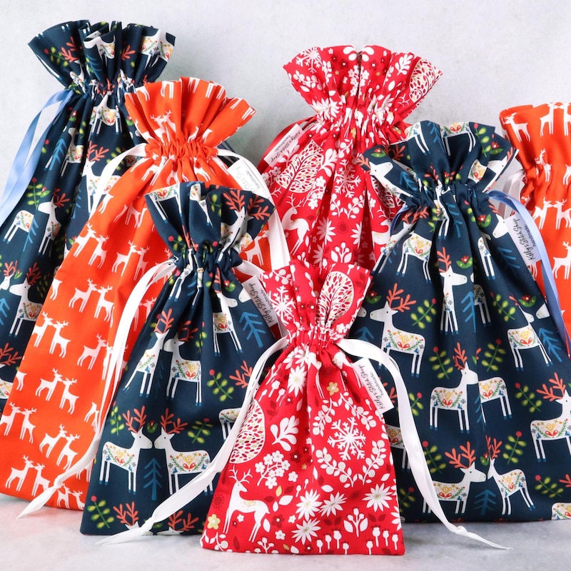 Secret Santa Bag Reusable - Etsy