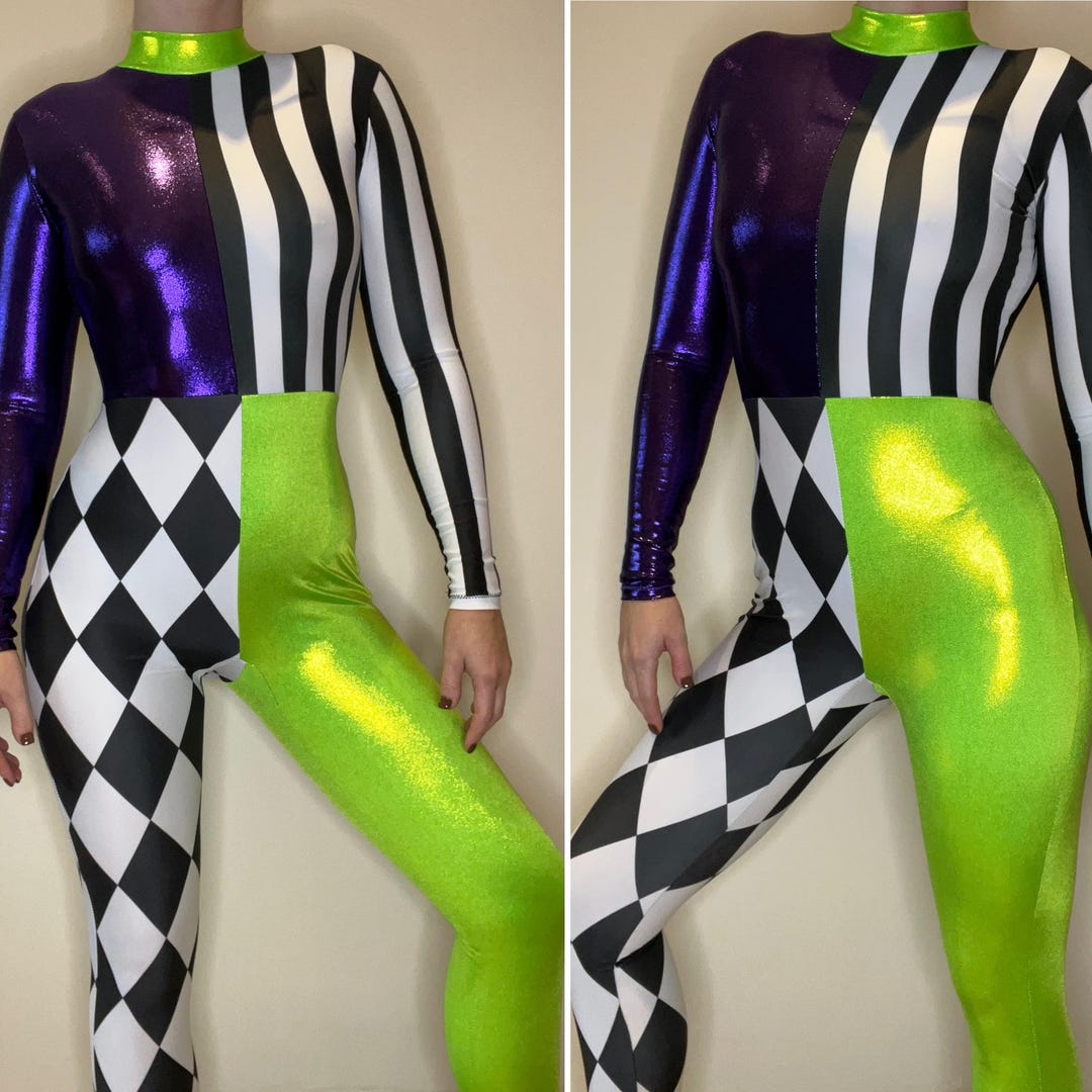 CUSTOMISABLE Four Colour Catsuit/unitard Aerial Dance Performer Circus ...