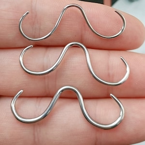 Mustache Septum Moustache Nose Ring Surgical Steel Septum Bar Nose Ring ...