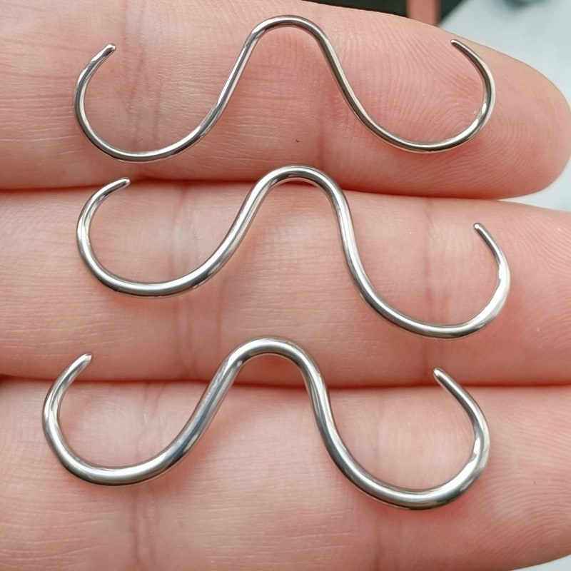Mustache Septum Ring - Etsy