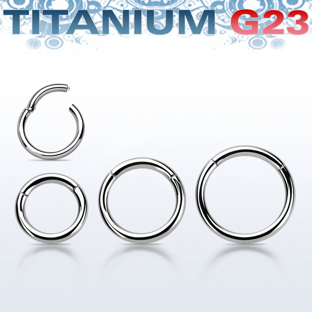 Titanium Clickers Septum Nose Piercing Titanium Seamless - Etsy