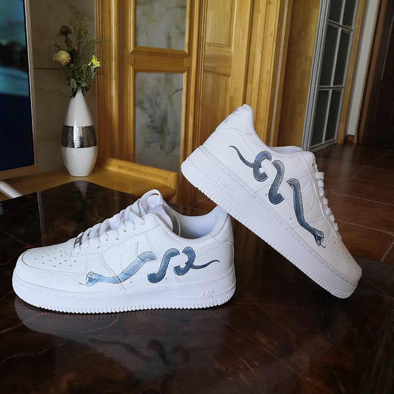 Gray Snake Iron On Sticker For Custom Air Force 1 Snake HTV | Etsy