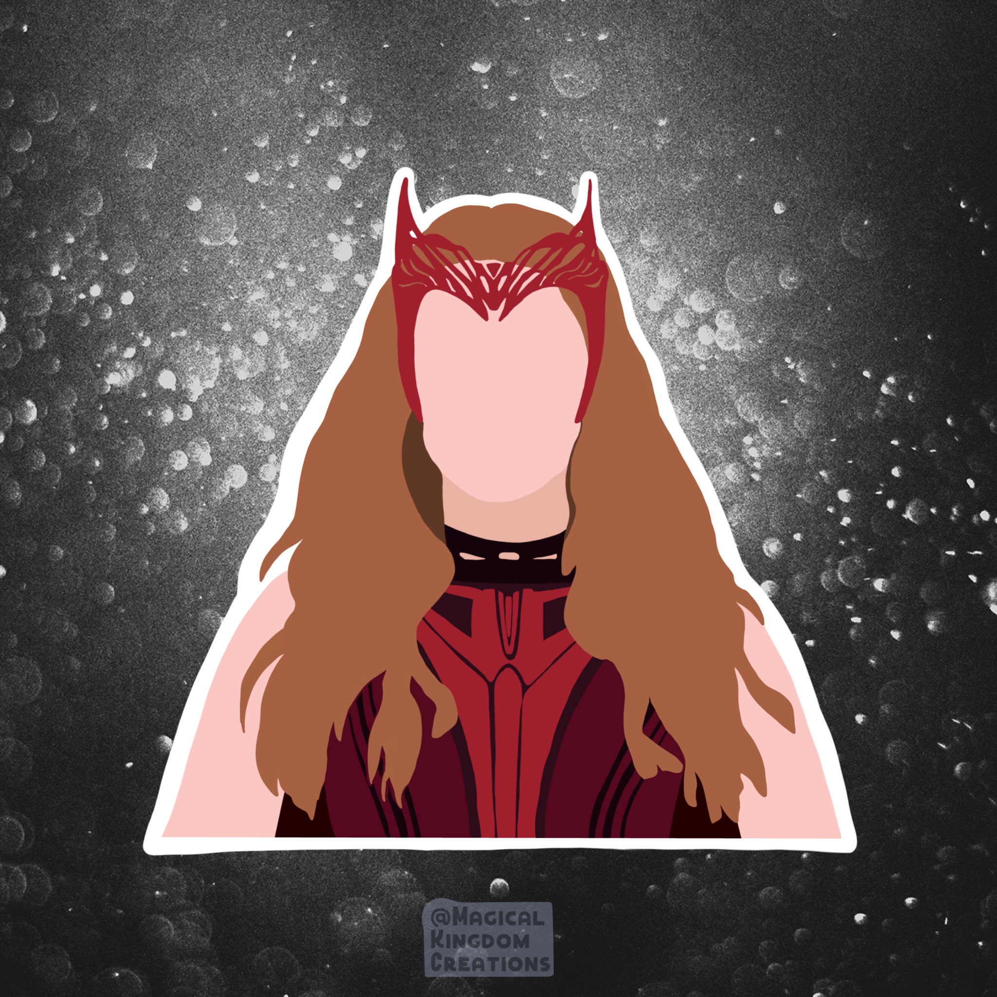 Scarlett Witch Sticker Wandavision Sticker Marvel Sticker | Etsy