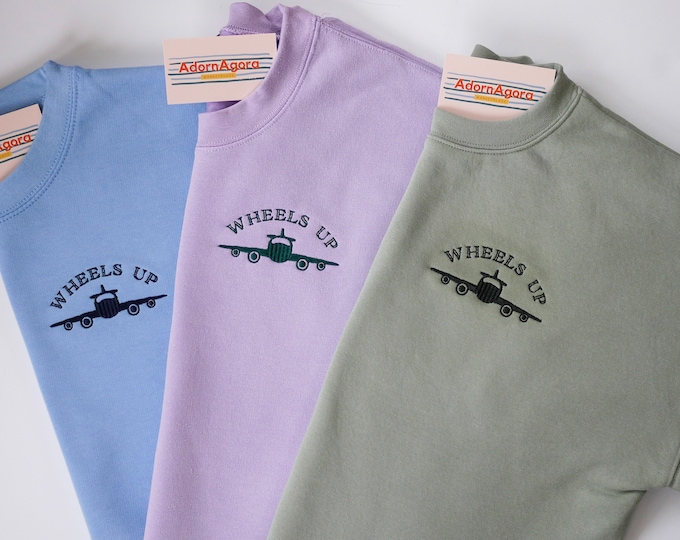 Criminal Minds Wheels up Machine Embroidered Sweatshirt - Etsy