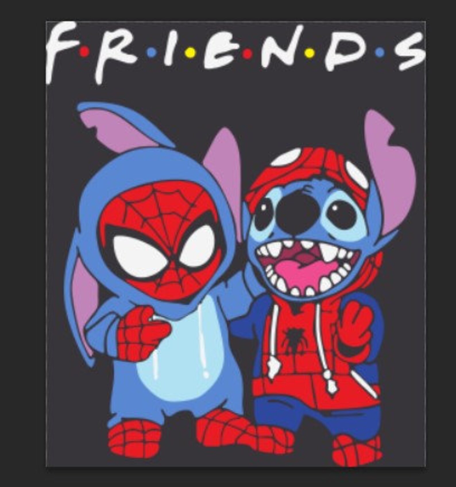 Friends Spid-er and Sti-tch Svg Spider-man Svg SVG Cricut - Etsy Canada
