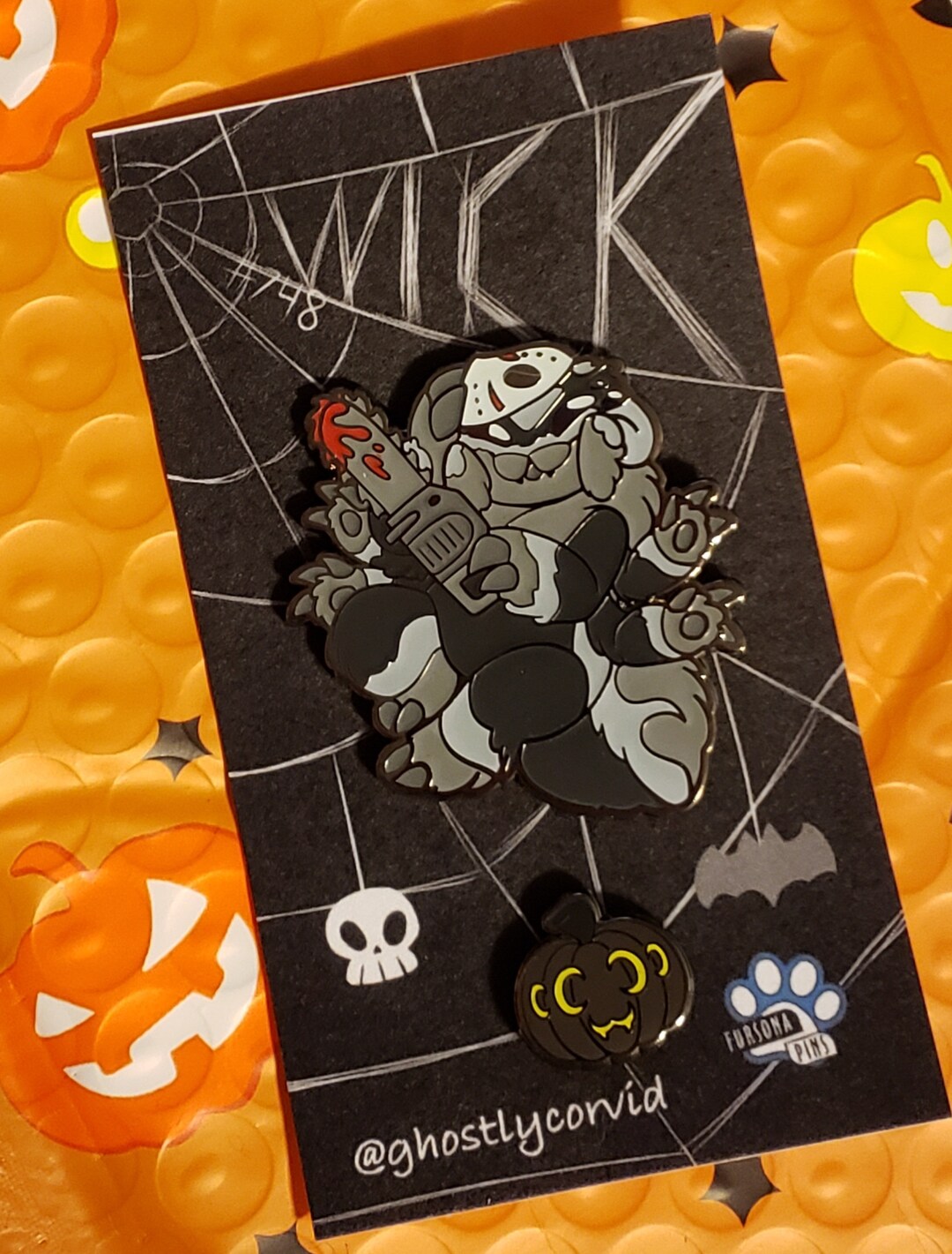 Enamel Pin - Wick Classic Horror Variant - Fursona Pins #748 - Etsy