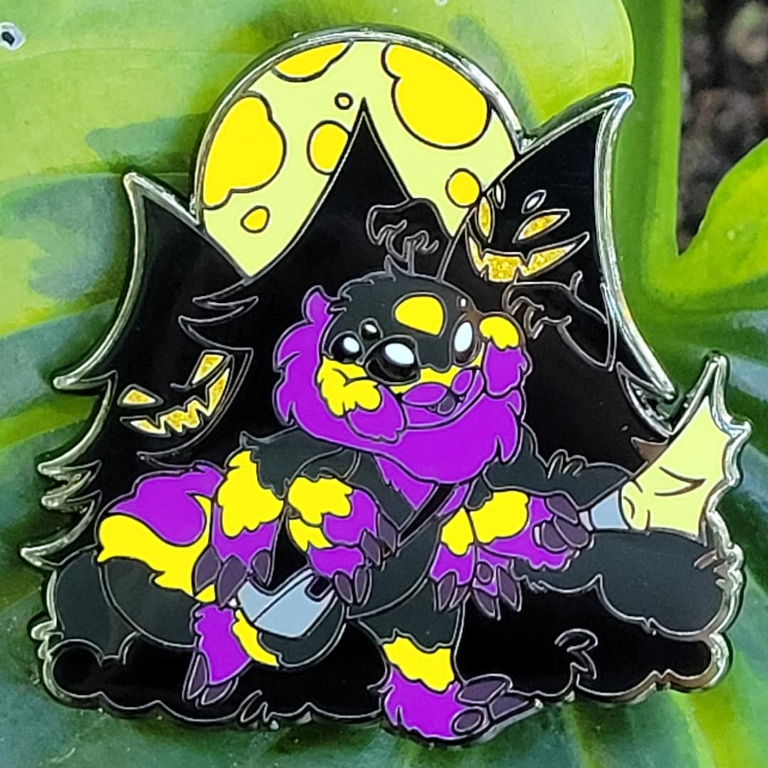 Enamel Pin - Cryptid Hunting Wick - Fursona Pins #1277 - Etsy