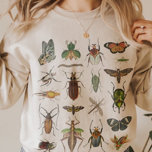 Goblincore Clothing Dark Academia Moth Sweatshirt Dark - Etsy