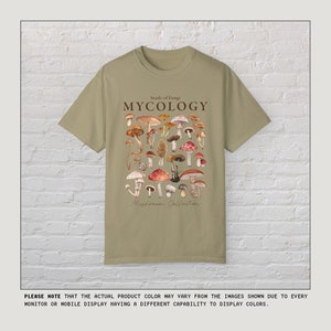 Vintage Mycology Shirt Fungi Science Gifts Watercolor Mushrooms Graphic ...