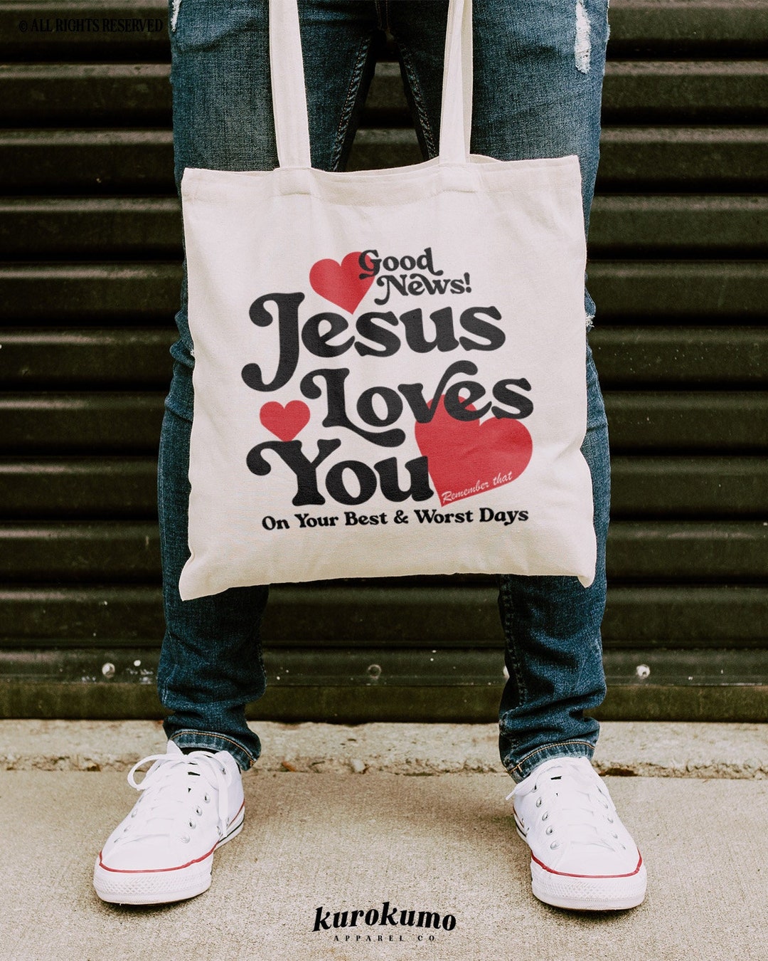 Jesus Loves You Bible Verse Tote Bag Faith Based Clothing Church Tote Bag Trendy Y2K Aesthetic ...