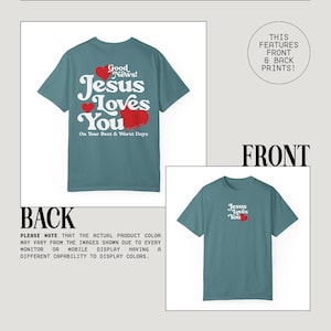Jesus Loves You Shirt Christian Mental Health Shirts Preppy Faith Based ...
