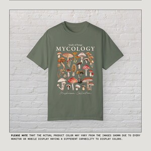 Vintage Mycology Shirt Fungi Science Gifts Watercolor Mushrooms Graphic ...