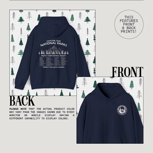 Vintage US National Parks Hoodie Granola Girl Camping Clothes Pine Tree ...