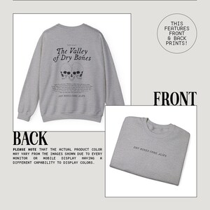 Dry Bones Come Alive Sweatshirt Ezekiel 37 Bible Verse Crewneck ...