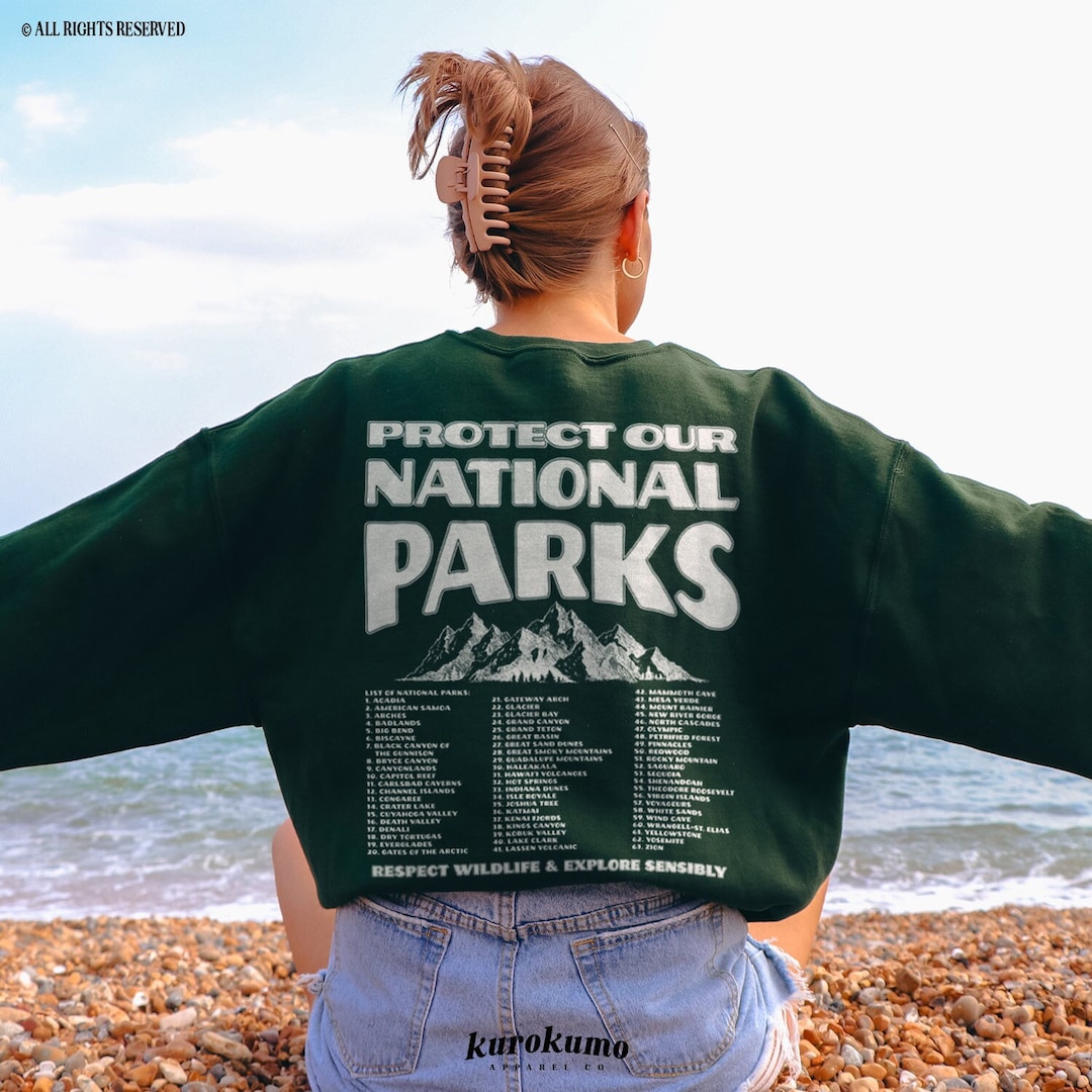 National Parks Crewneck Park Ranger Aesthetic Mountain Sweatshirt Retro ...