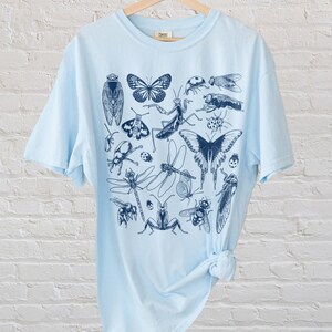 Vintage Insect Graphic Tee 90s Aesthetic Entomology Shirt Retro Tattoo ...