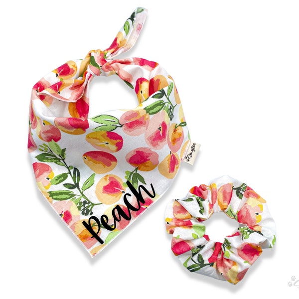 Peach Dog Bandana - Etsy