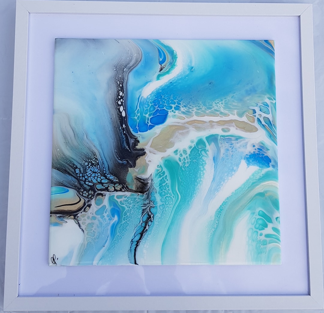 SOLD - TUBE WAVE - Original Fluid Art - Etsy