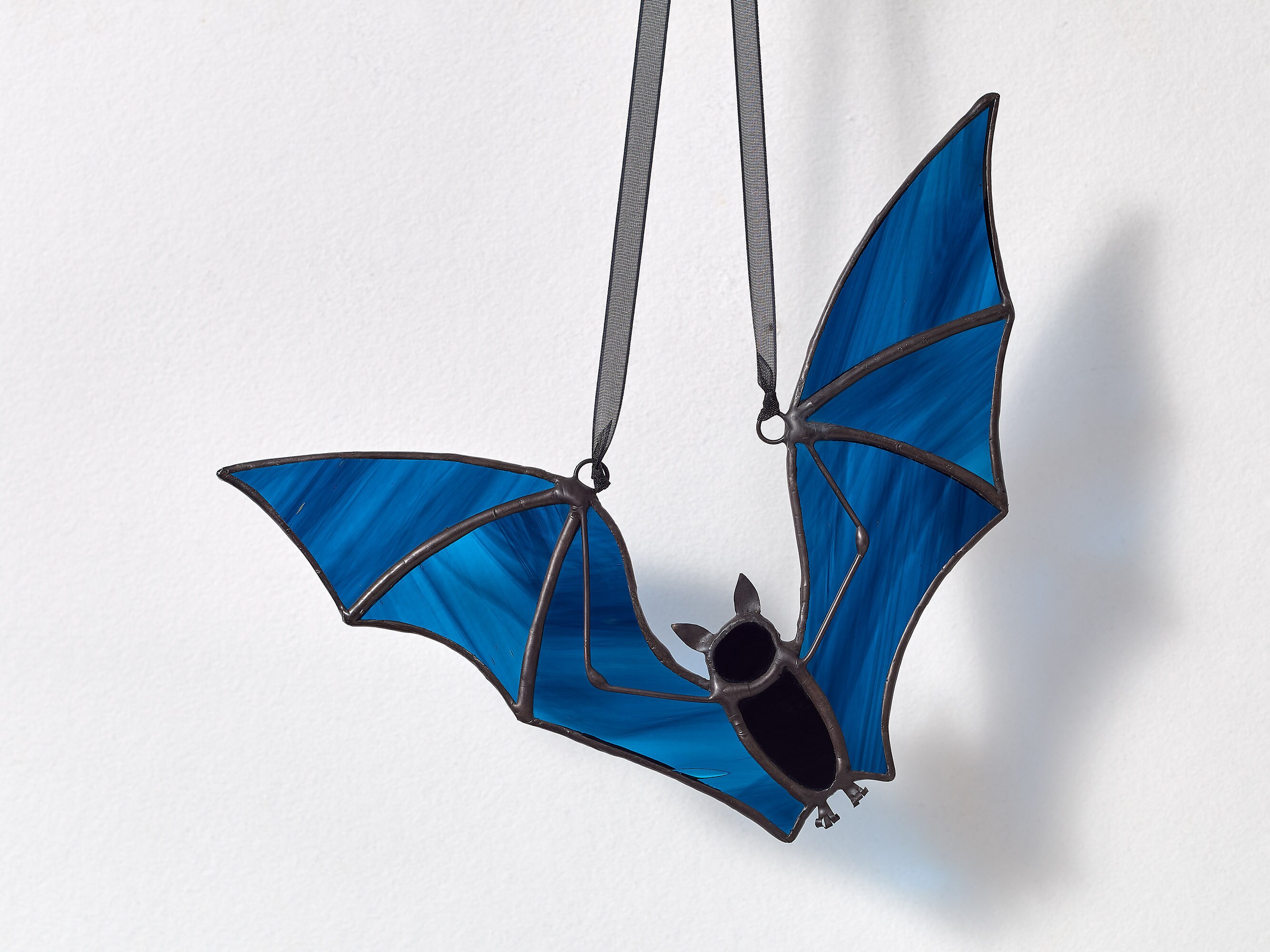 Stained Glass Bat Halloween Suncatcher Window Hanging Halloween ...