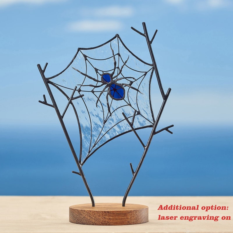 Spider Web Stained Glass - Etsy
