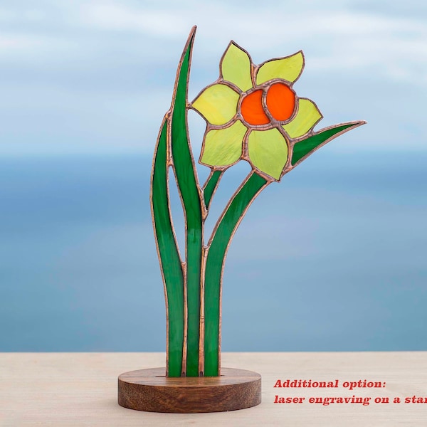 Stained Glass Daffodil Pattern - Etsy