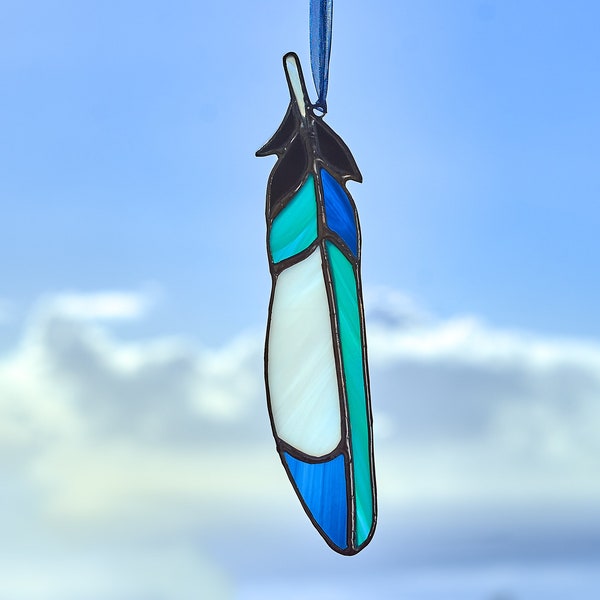 Glass Feather - Etsy