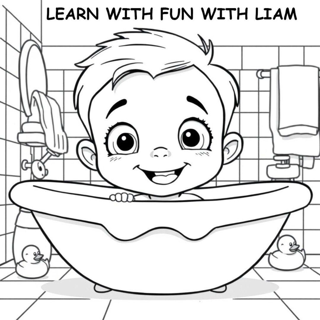 57 Fun and Educational Liam Coloring Pages! Learn Daily Tasks, Hygiene ...