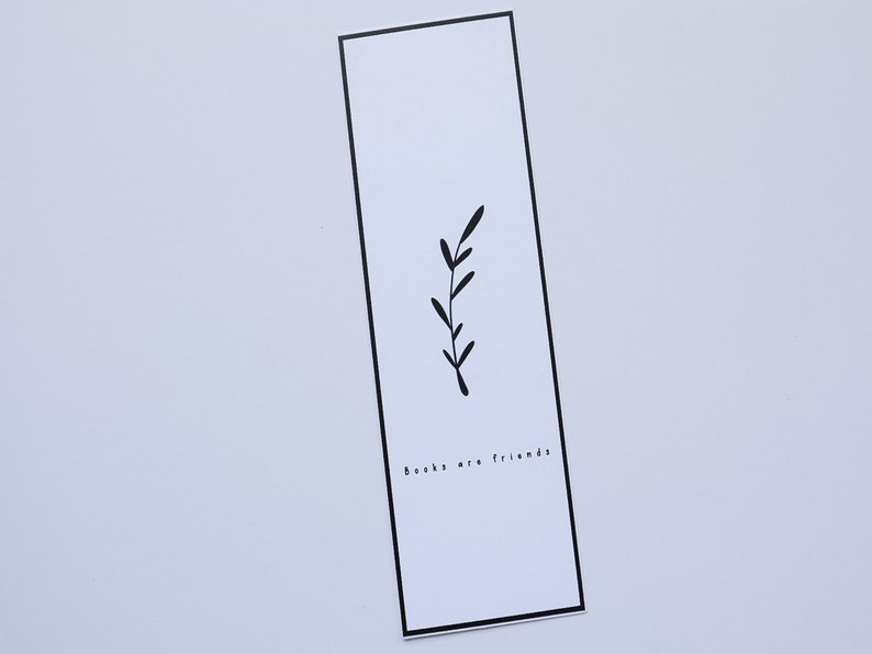 Bookmarks Minimalist Bookmarks Gift for readers Custom | Etsy