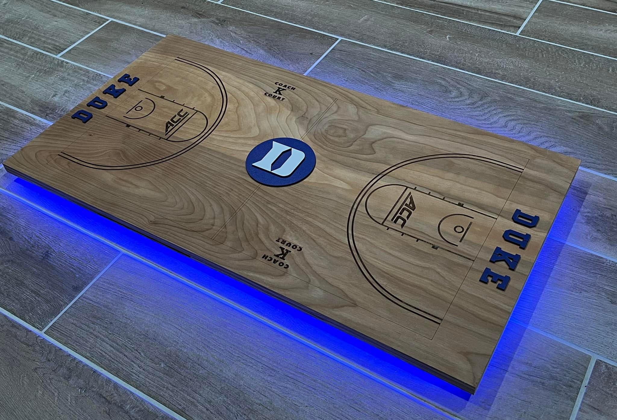 Duke Basketball Court - Etsy