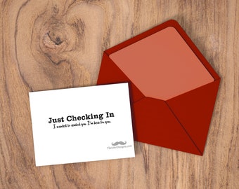 Checking in Postcard - Etsy