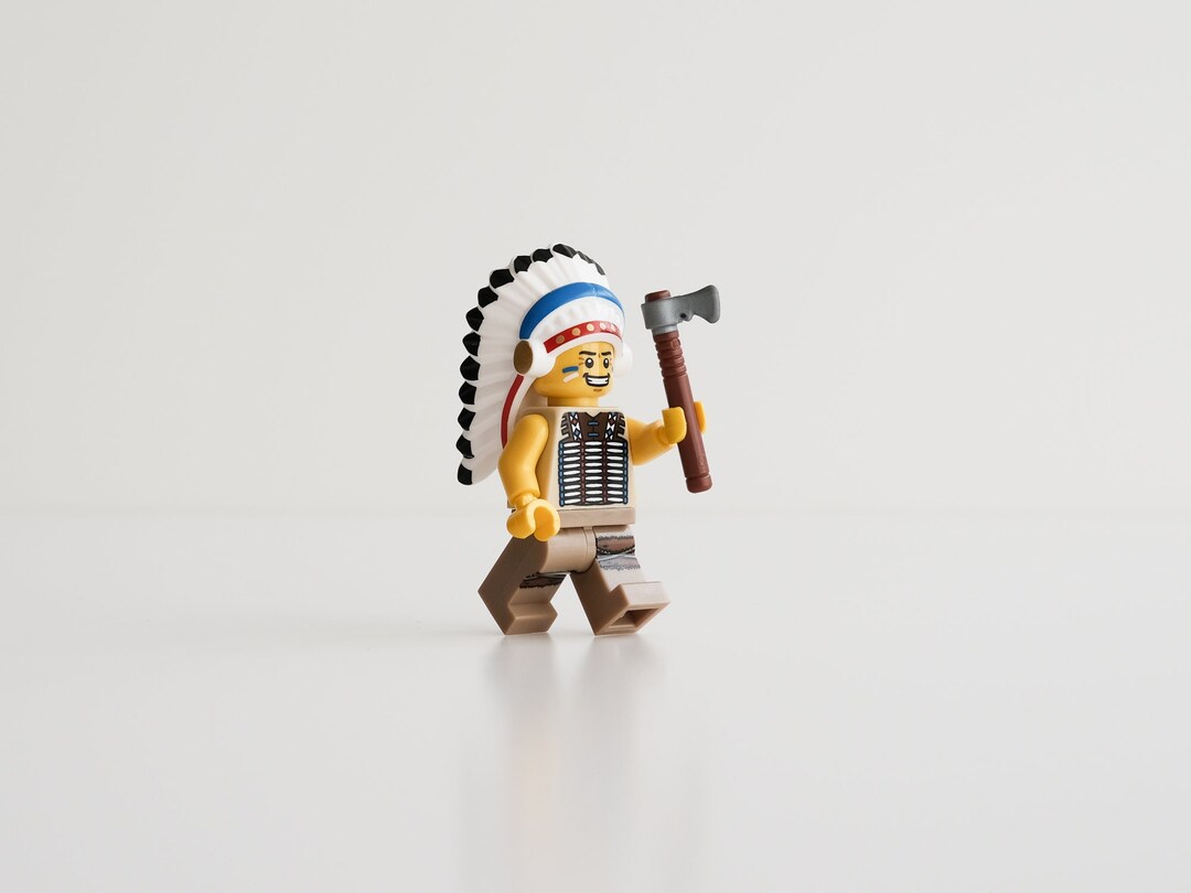 Native American Chief - Custom Assembly Minifigure From Genuine LEGO ...
