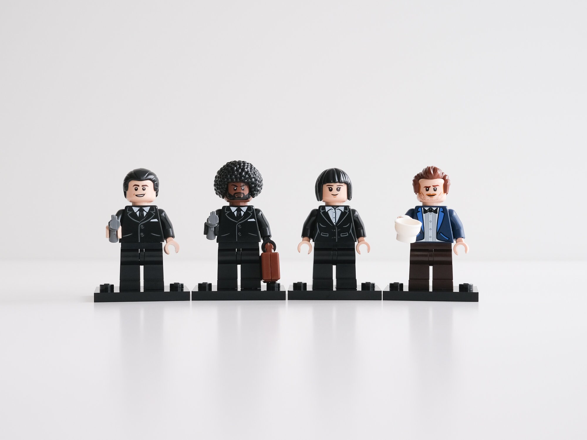 Pulp Fiction Mia, Vincent, Jules & the Wolf Set of 4 Minifigures From ...