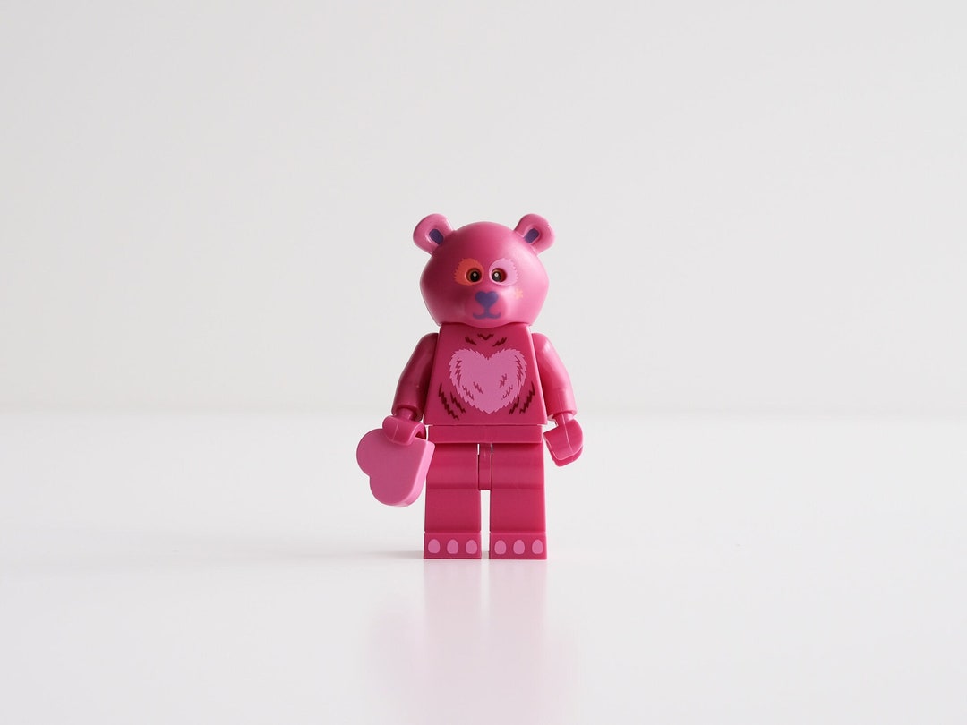 Valentine's Teddy Bear - Custom Assembly Minifigure From Genuine LEGO ...