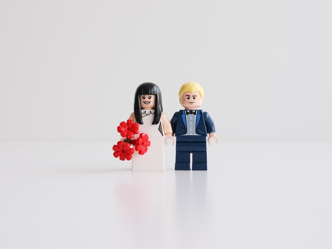 Bride and Groom, Wedding Day - Custom Assembly Minifigure From Genuine ...