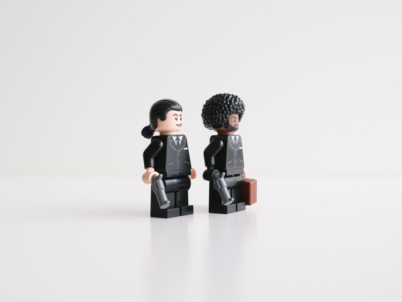 Pulp Fiction Vincent and Jules Set of Two Custom Assembly Minifigures ...