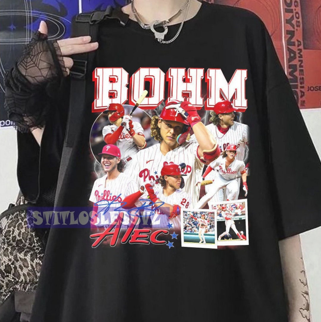Alec Bohm Unisex Soft-style T-shirt Vintage Philadelphia Baseball Fan ...