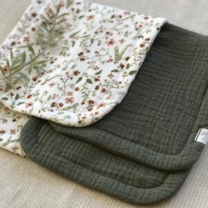 Baby Burp Rags Set Baby Burp Cloths Muslin Cloth Baby Shower - Etsy