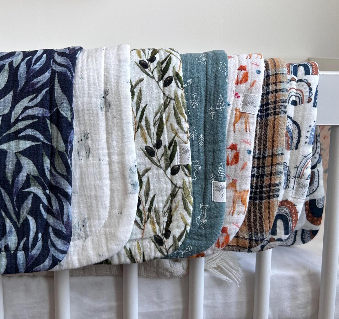 SALE Burp Cloth Muslin Burp Rag Soft and Absorbent Thick Muslin Burp ...