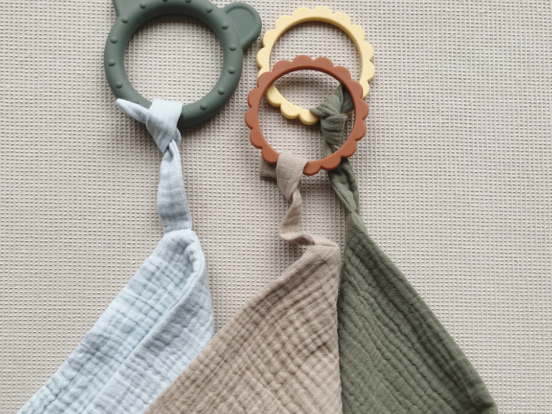 Baby Lovey Blanket With Name Teether Blanket Security Blanket Baby ...