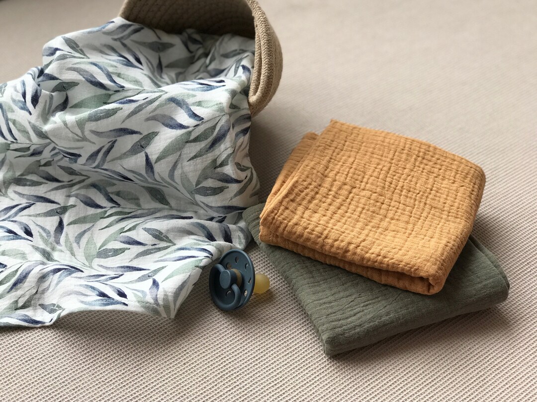 Pack of 3 Organic Muslin Squares Baby Muslin Cloth Baby Washcloths ...