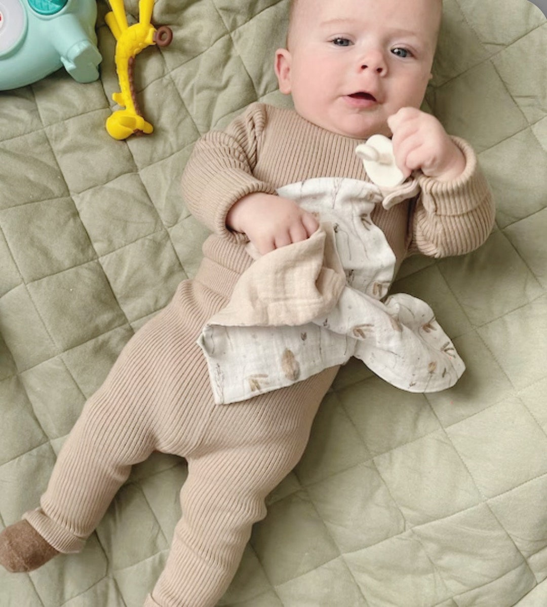 Personalized Baby Lovey Blanket Baby Pacifier Blanket Muslin Comforter ...