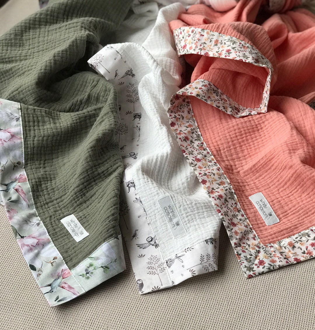 Muslin Swaddle for Baby Light Summer Blanket Organic Cotton Baby Muslin ...