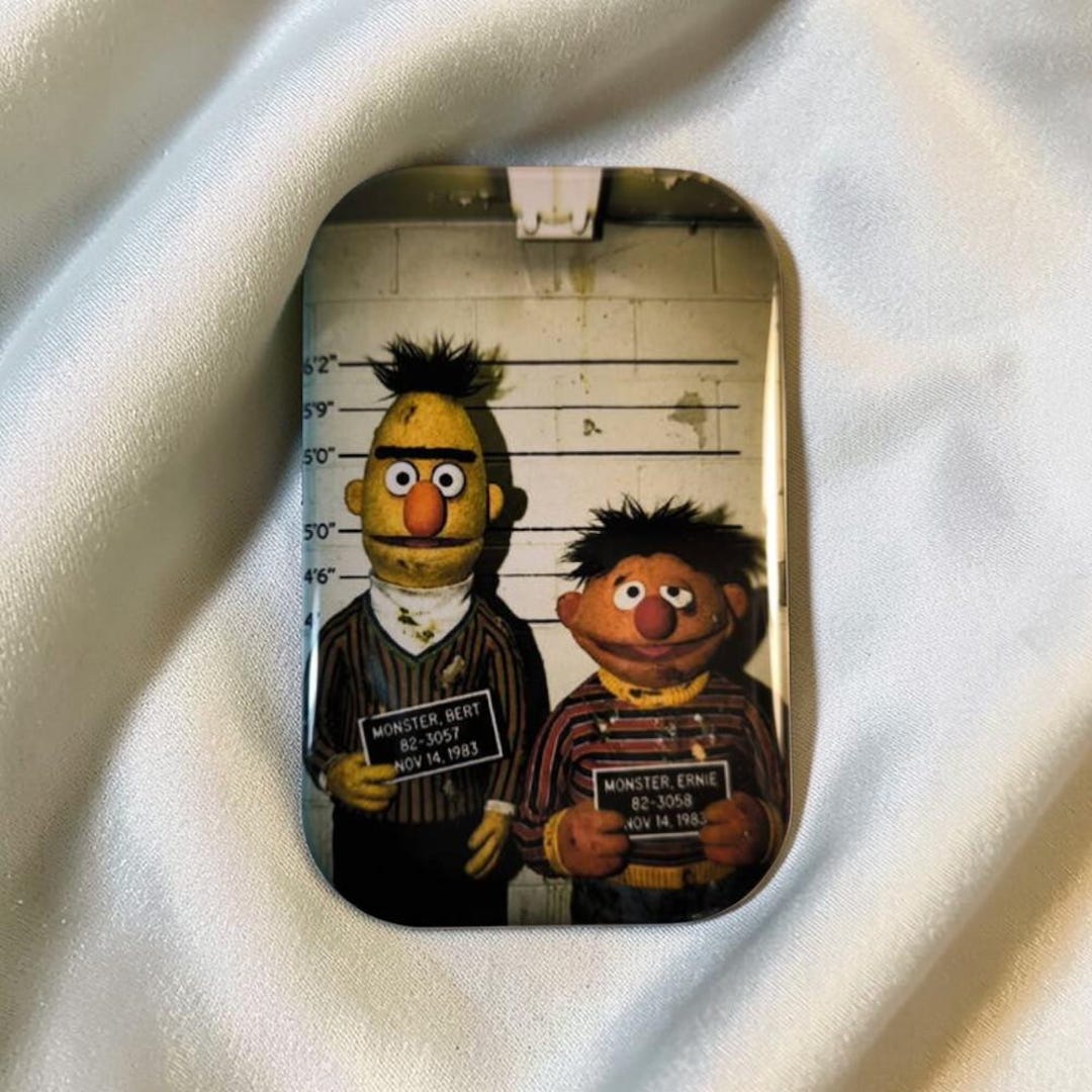 Die Muppets Mugshot Ernie & Bert Kühlschrankmagnet Kult - Etsy.de