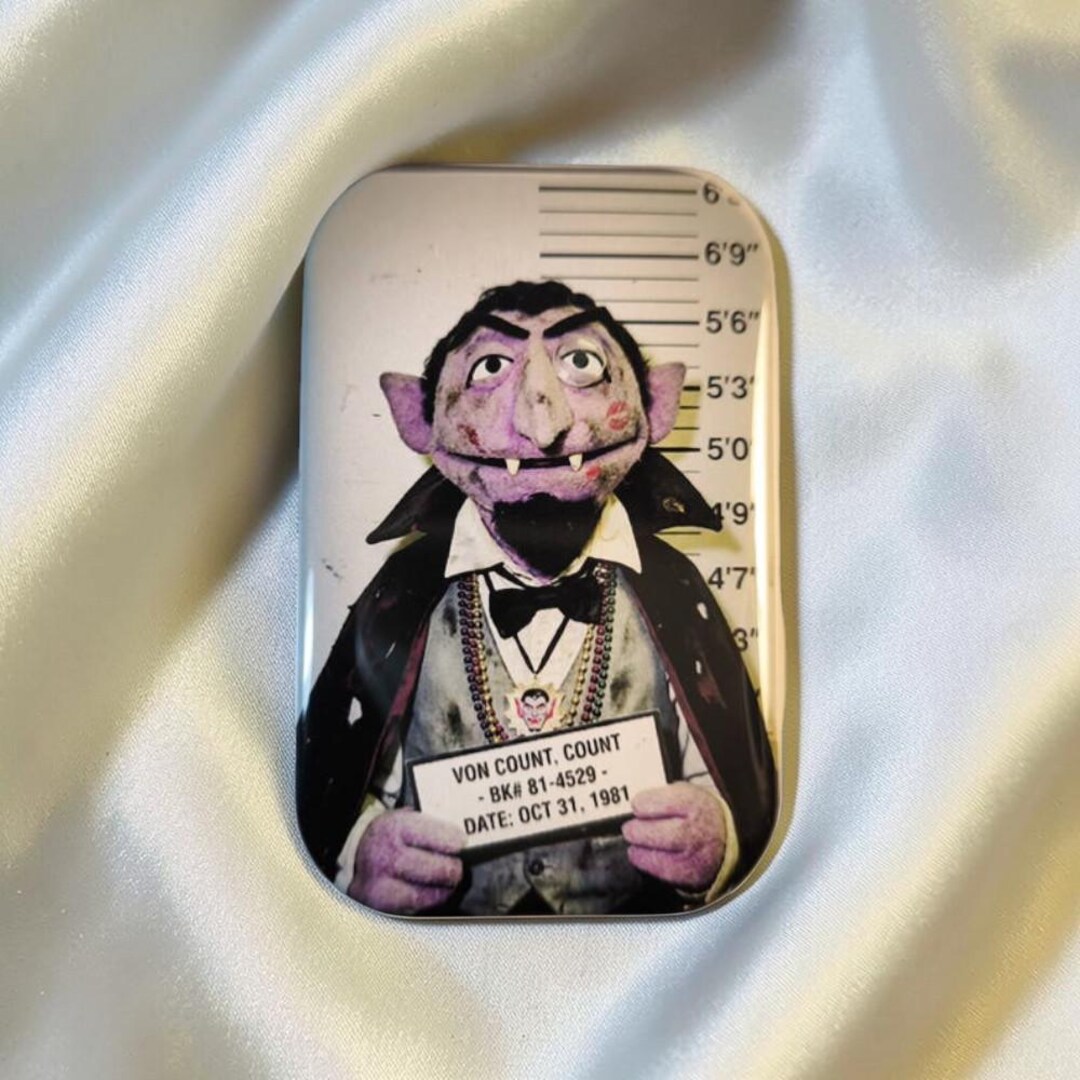 The Muppets Mugshot Count Von Count Vintage Fridge Magnet - Etsy