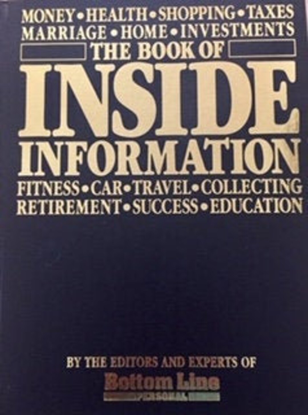 The Book of Inside Information, Greenwich 1993 - Etsy